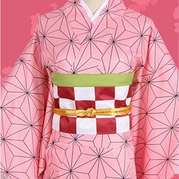 Other | Kamado Nezuko Outfits Cloak Cape Kimono Coat Costume Halloween ...